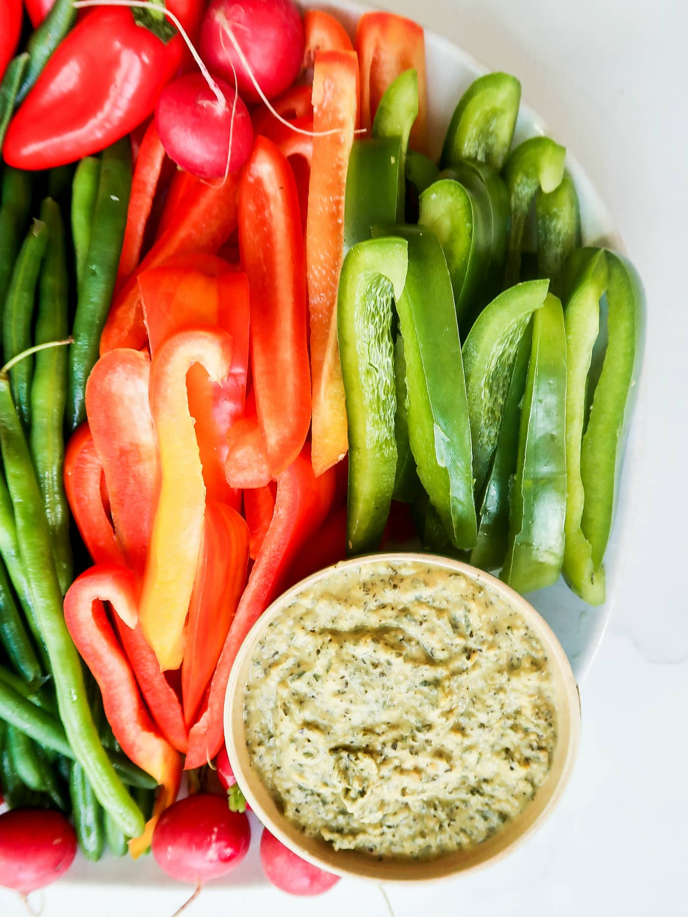 Spring Hummus Crudite Recipe - Reluctant Entertainer