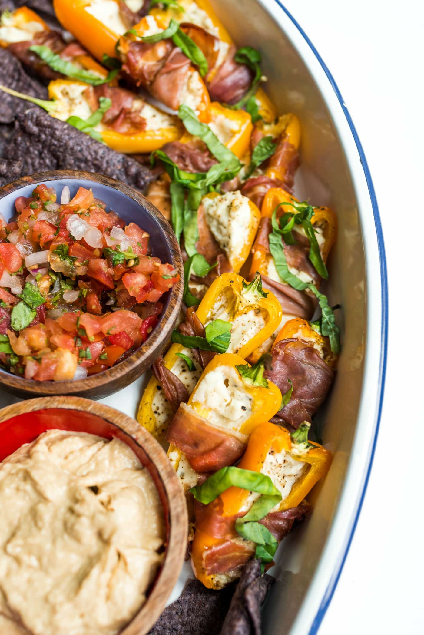 Summery Chip & Dip Platter - Reluctant Entertainer