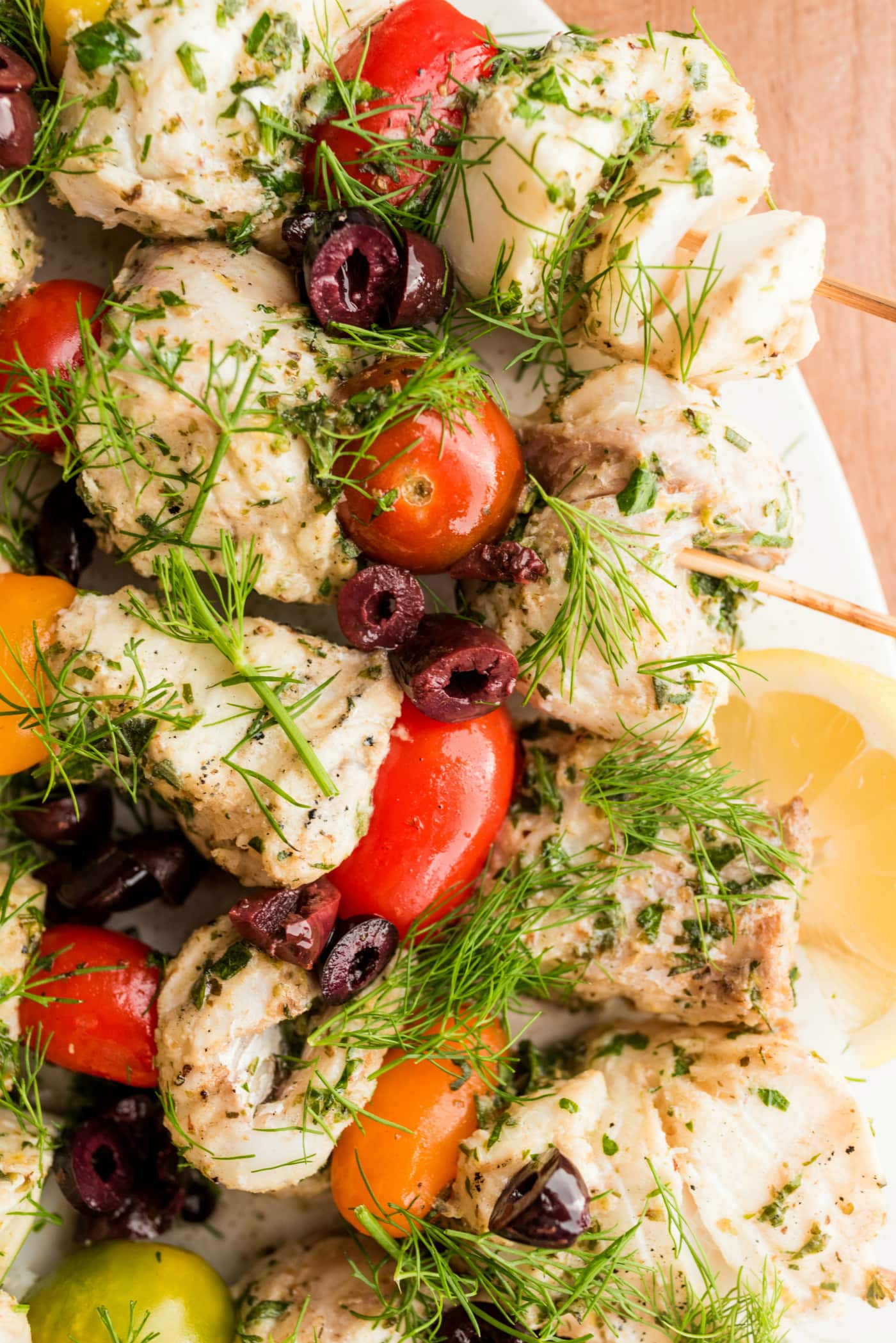 Greek Fish Kebabs - Reluctant Entertainer