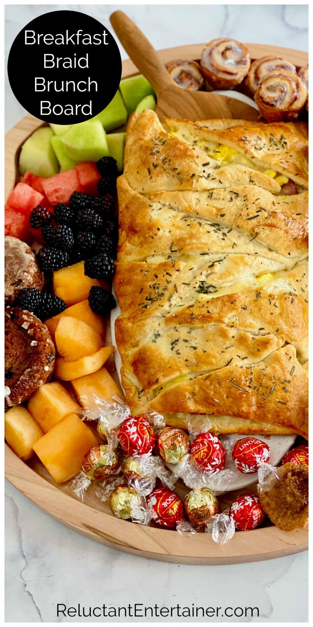 Breakfast Braid Brunch Board - Reluctant Entertainer