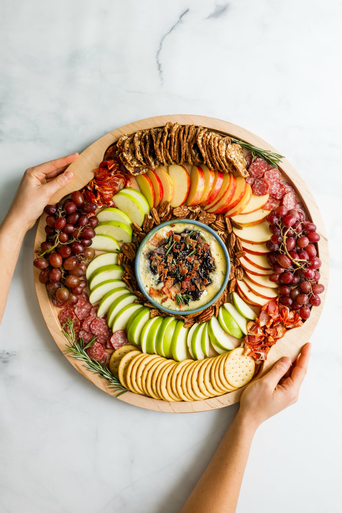 Winter Brie Charcuterie Board - Reluctant Entertainer