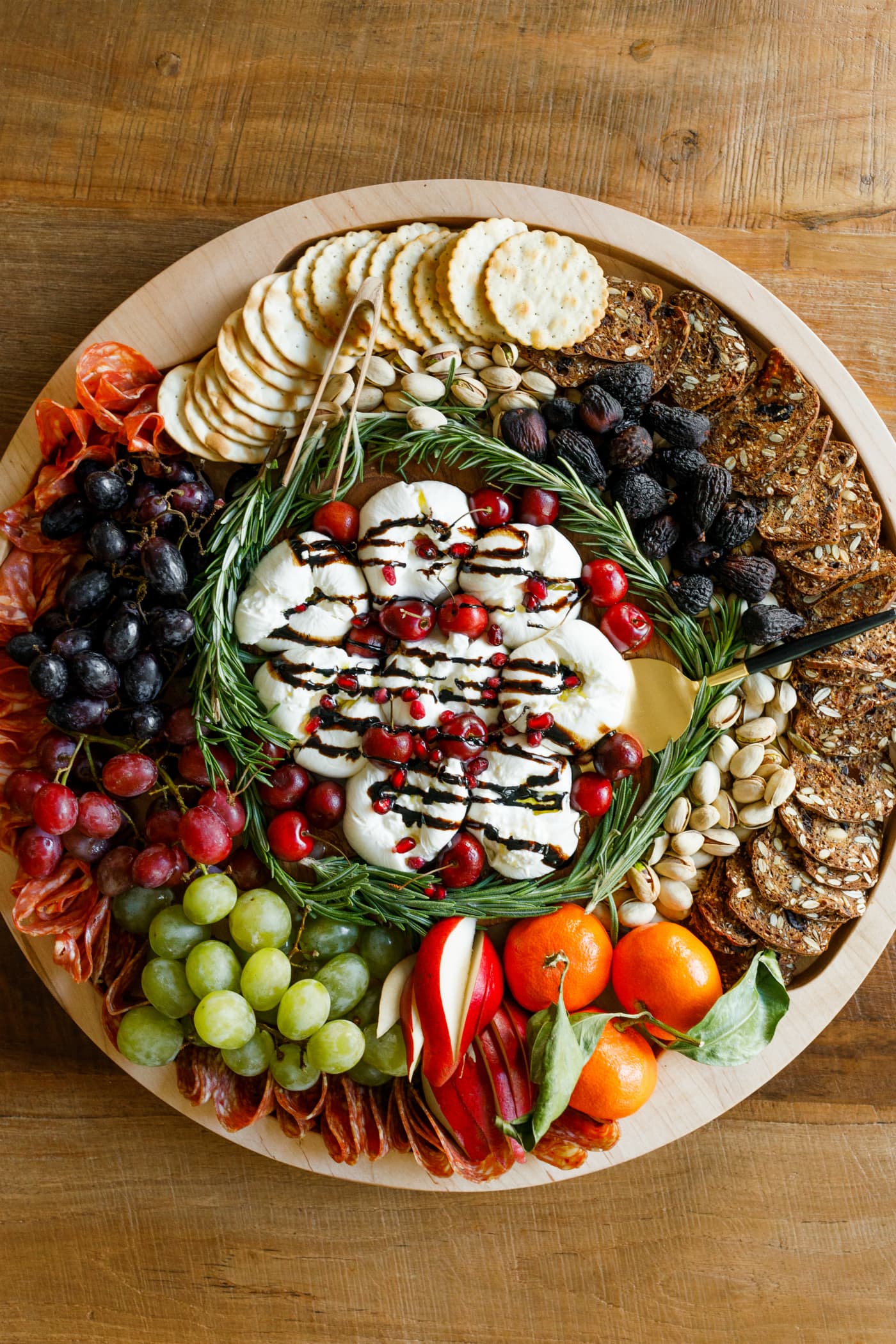 Winter Burrata Charcuterie Board - Reluctant Entertainer
