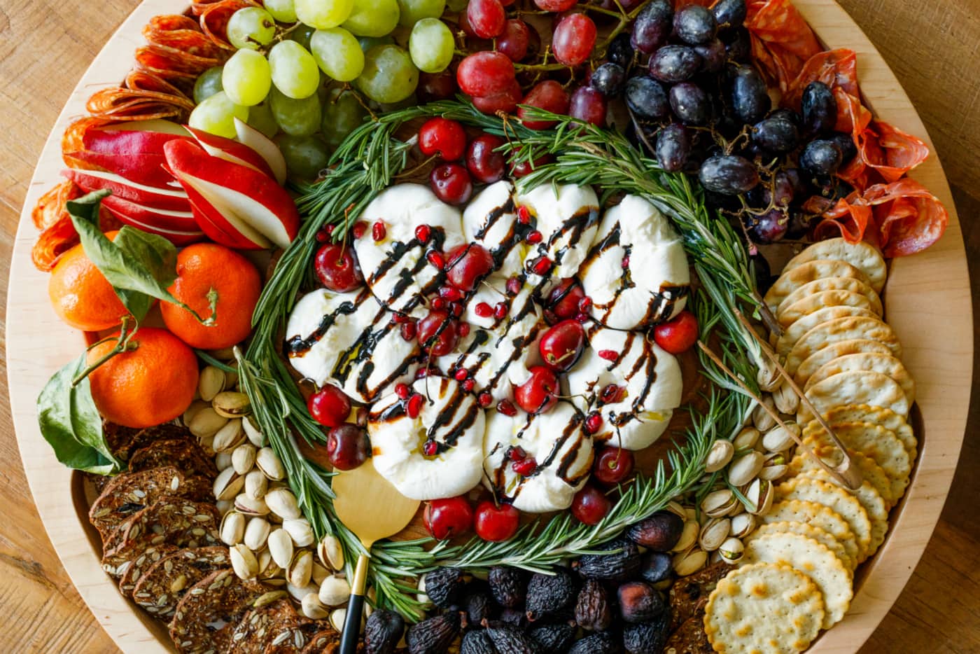 Winter Burrata Charcuterie Board - Reluctant Entertainer
