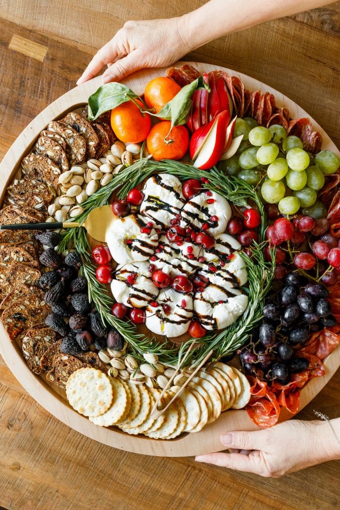 Winter Burrata Charcuterie Board - Reluctant Entertainer