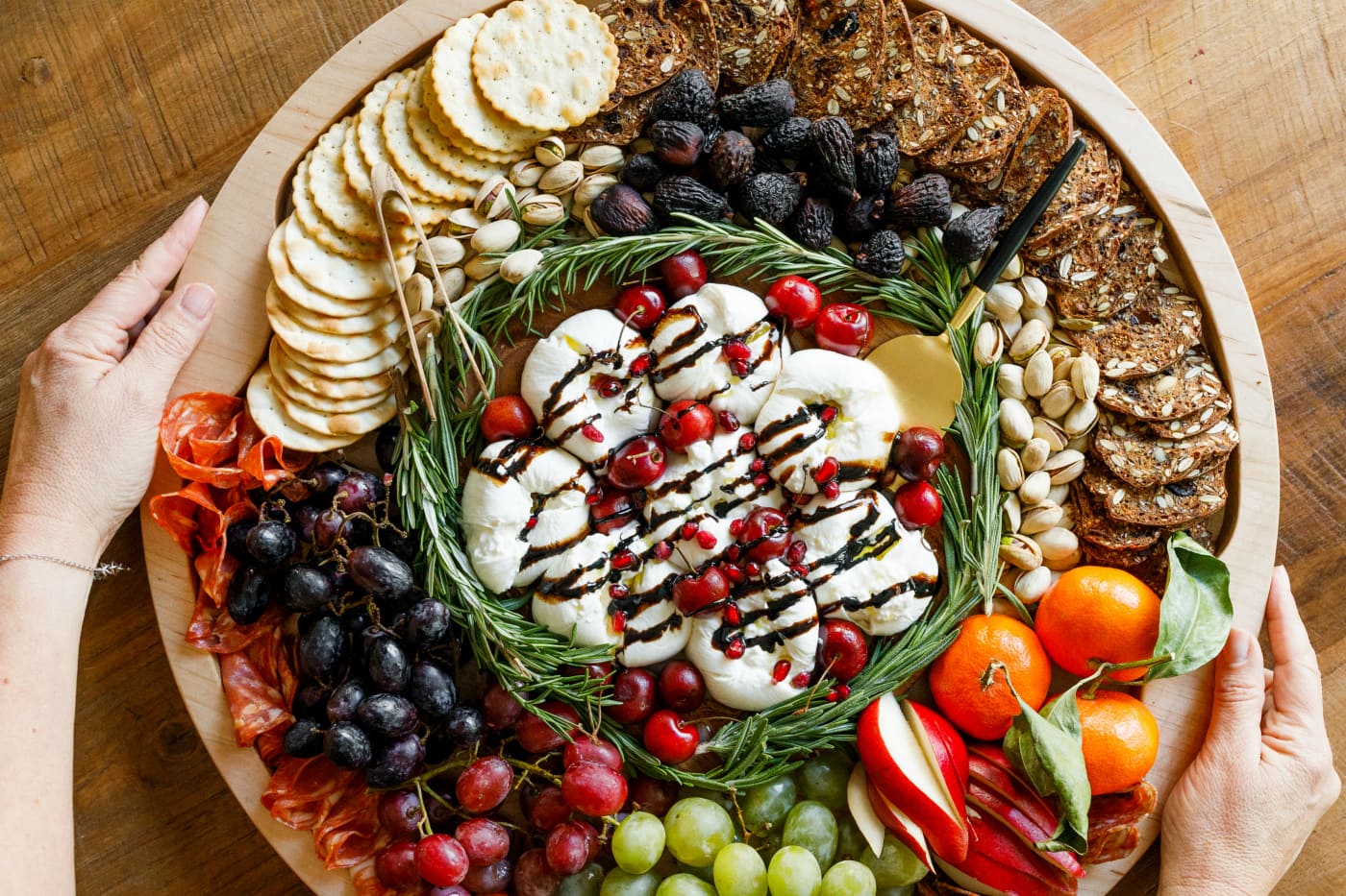 Winter Burrata Charcuterie Board - Reluctant Entertainer