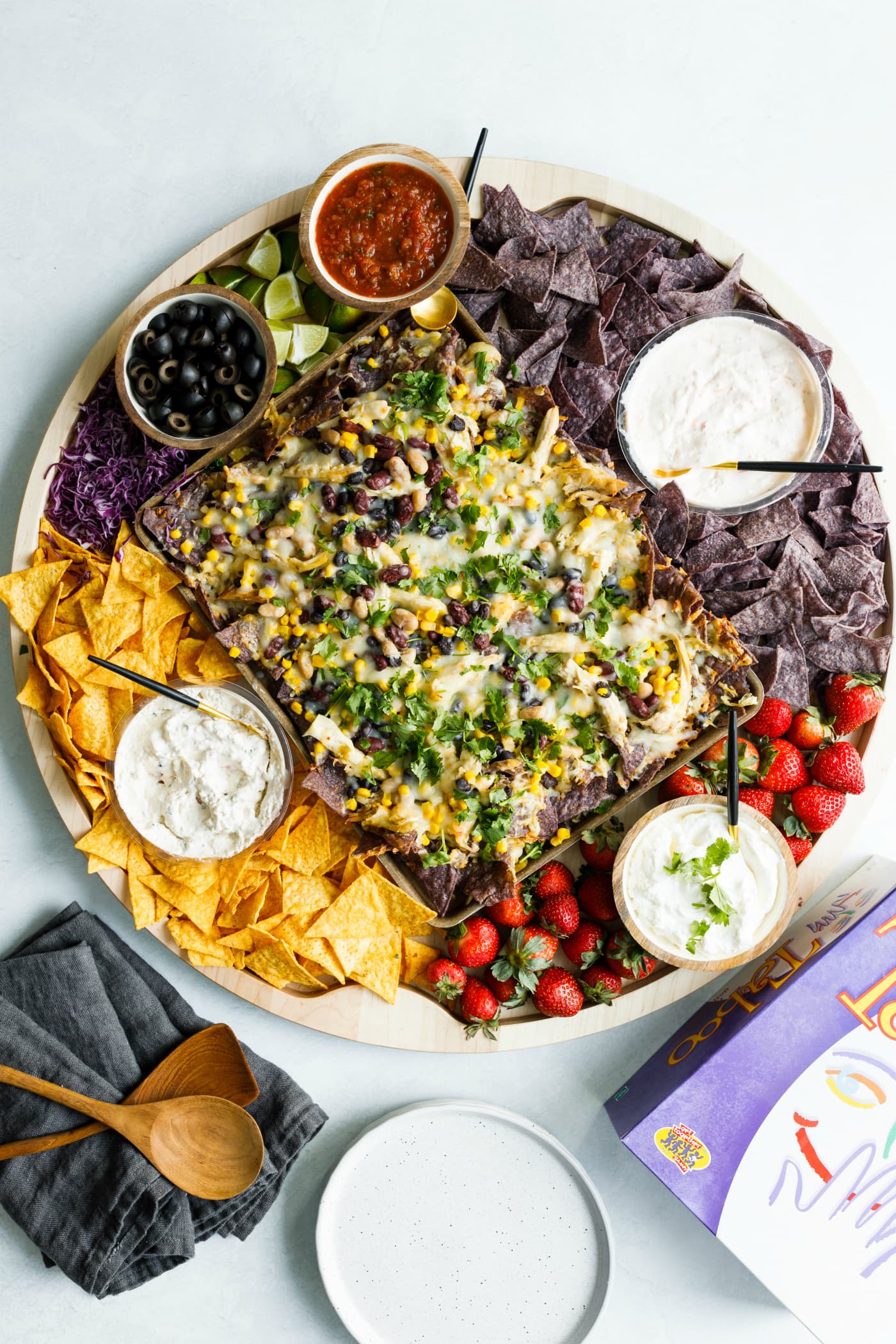 Game Night Baked Nacho Board - Reluctant Entertainer