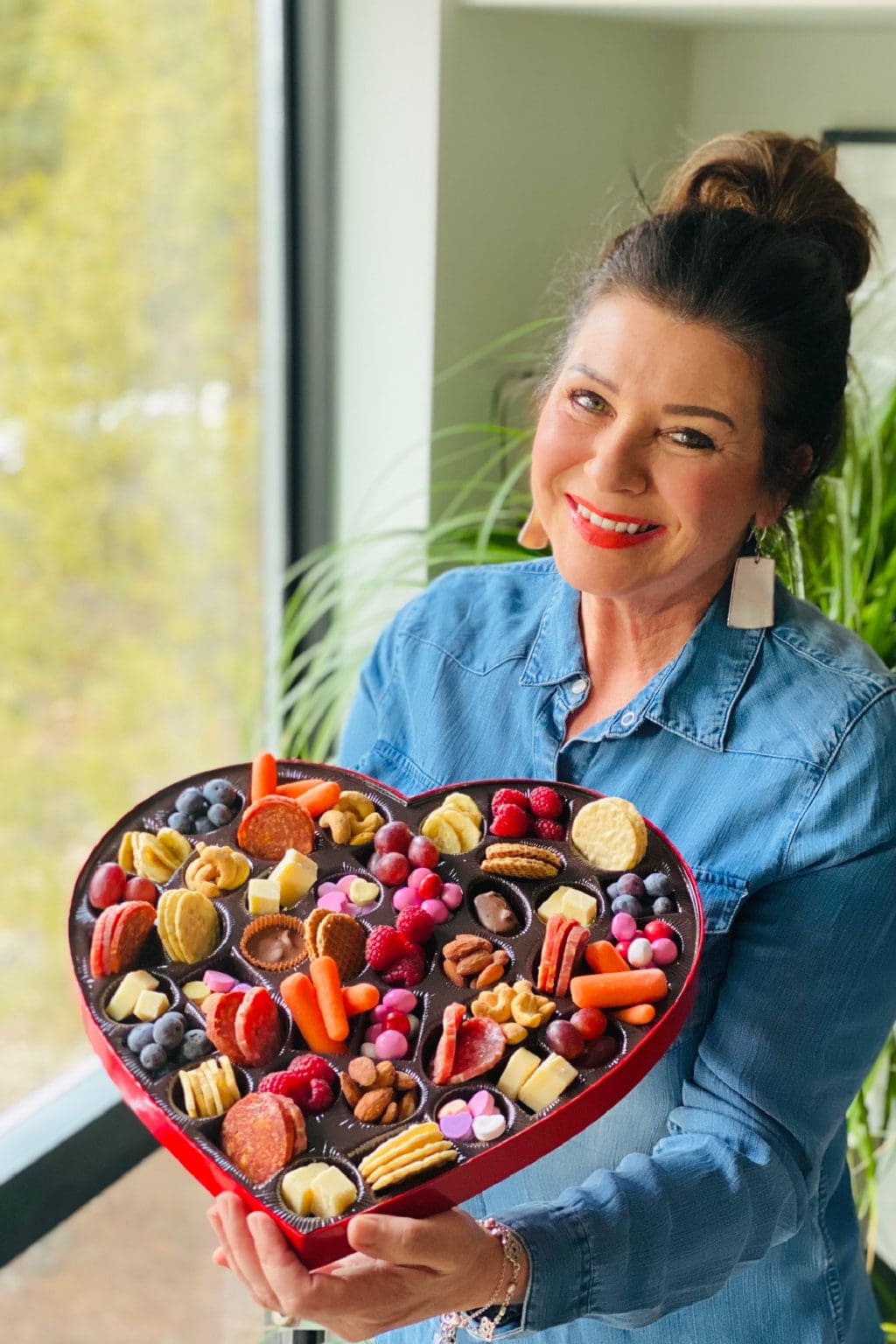 Heart Box Snack Tray Recipe - Reluctant Entertainer