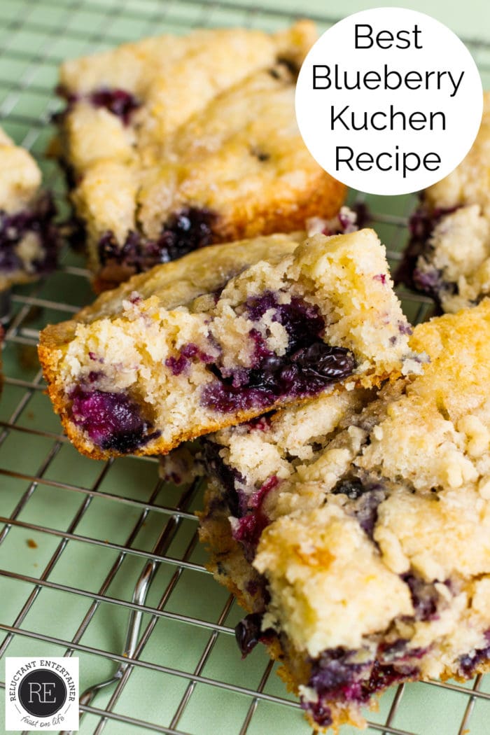 Best Blueberry Kuchen Recipe - Reluctant Entertainer