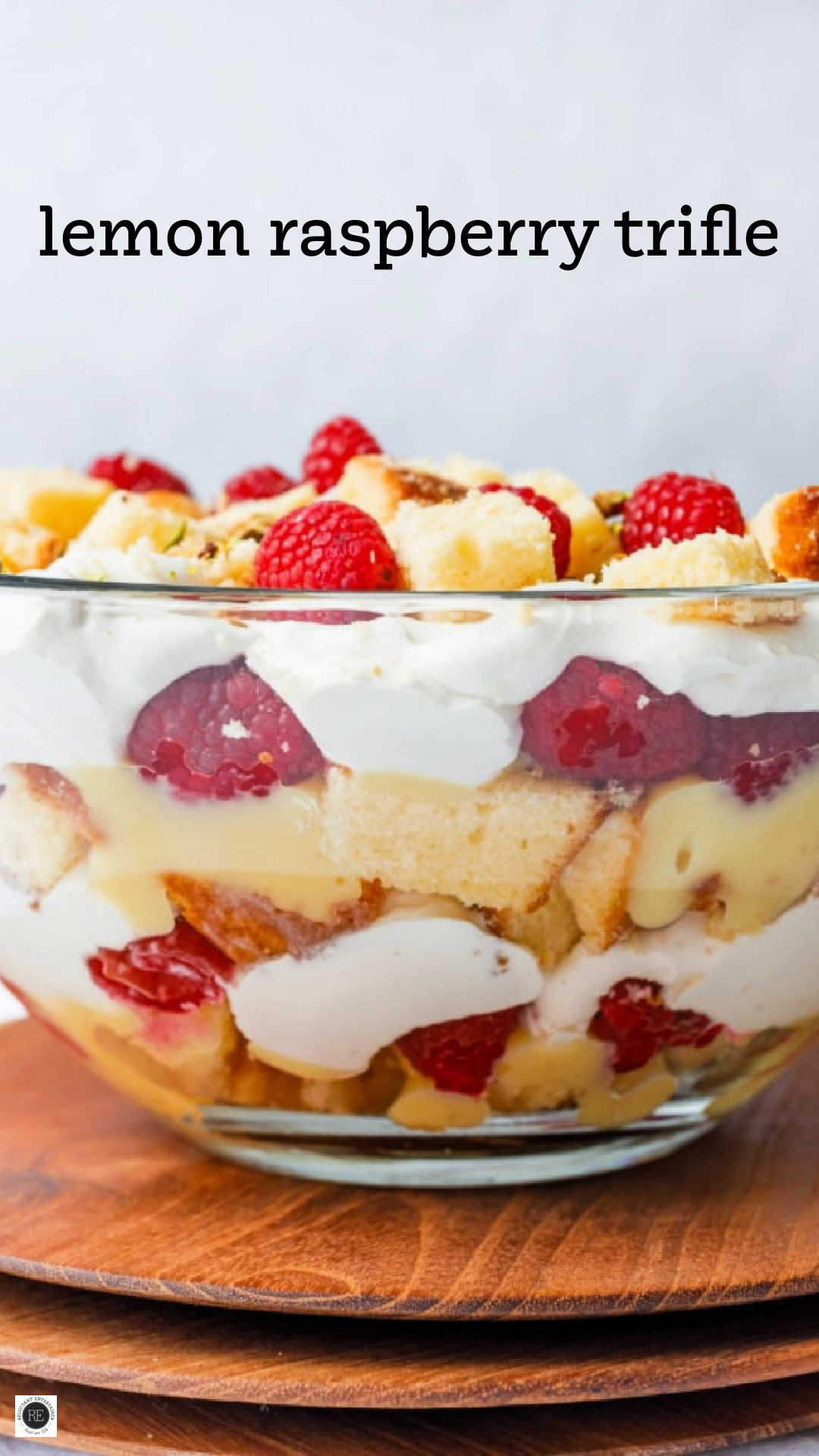 Lemon Raspberry Trifle - Reluctant Entertainer