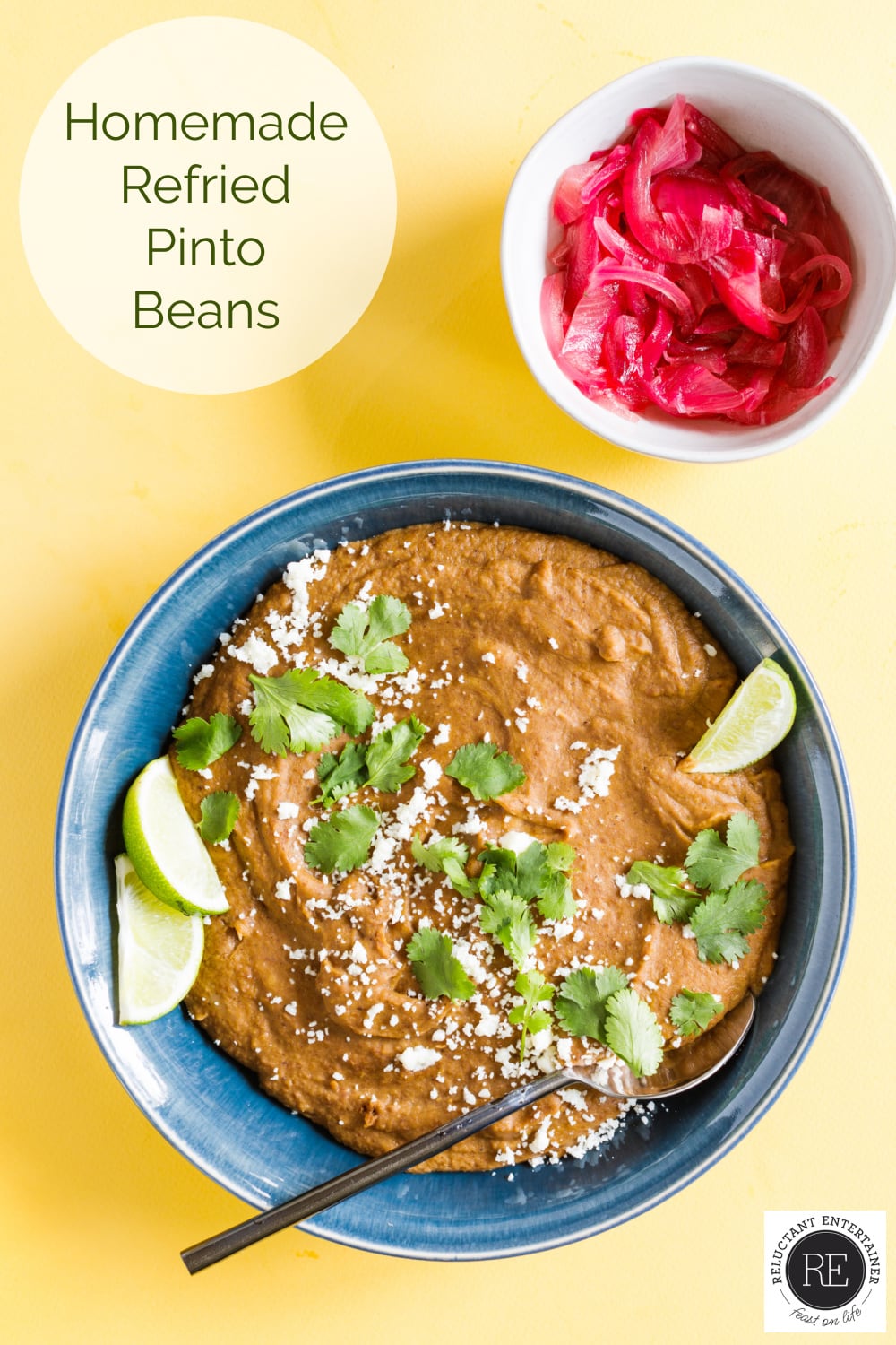 Homemade Refried Pinto Beans - Reluctant Entertainer