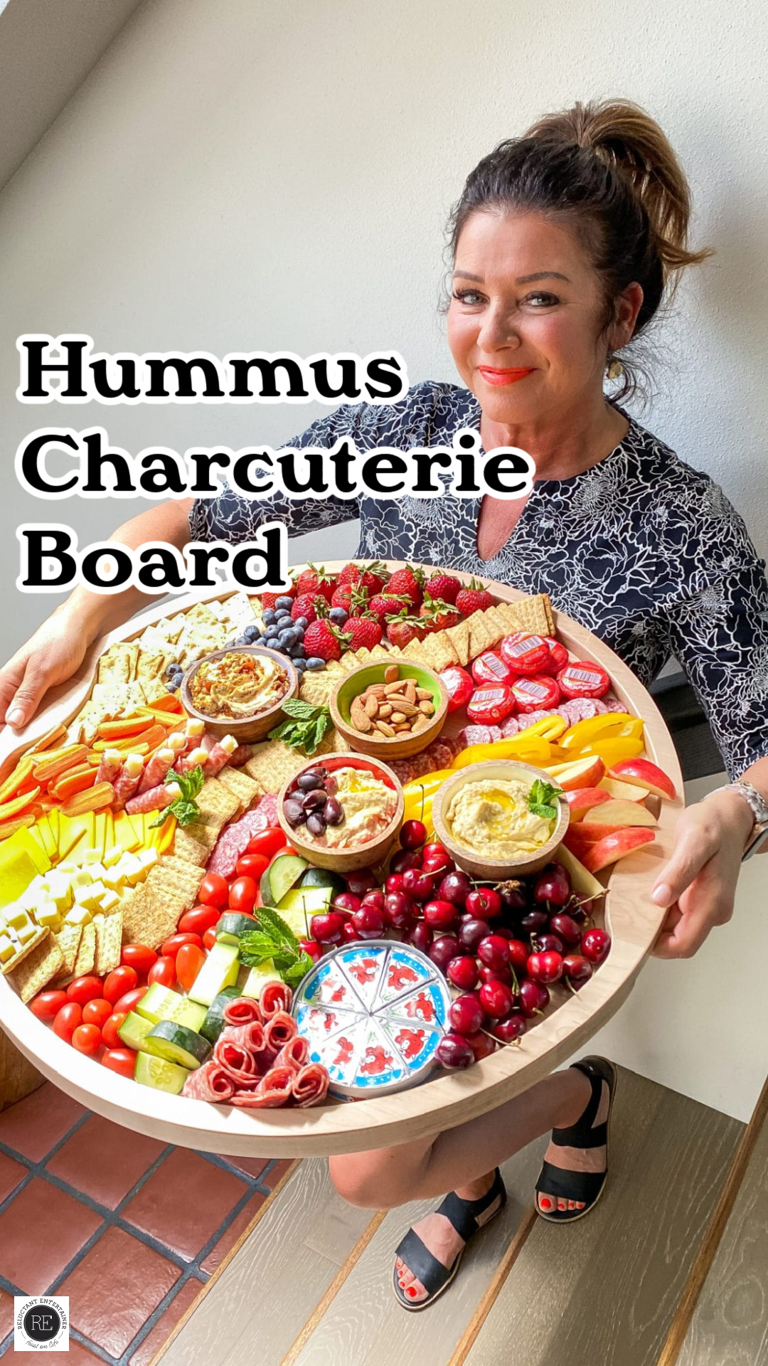 Hummus Charcuterie Board - Reluctant Entertainer