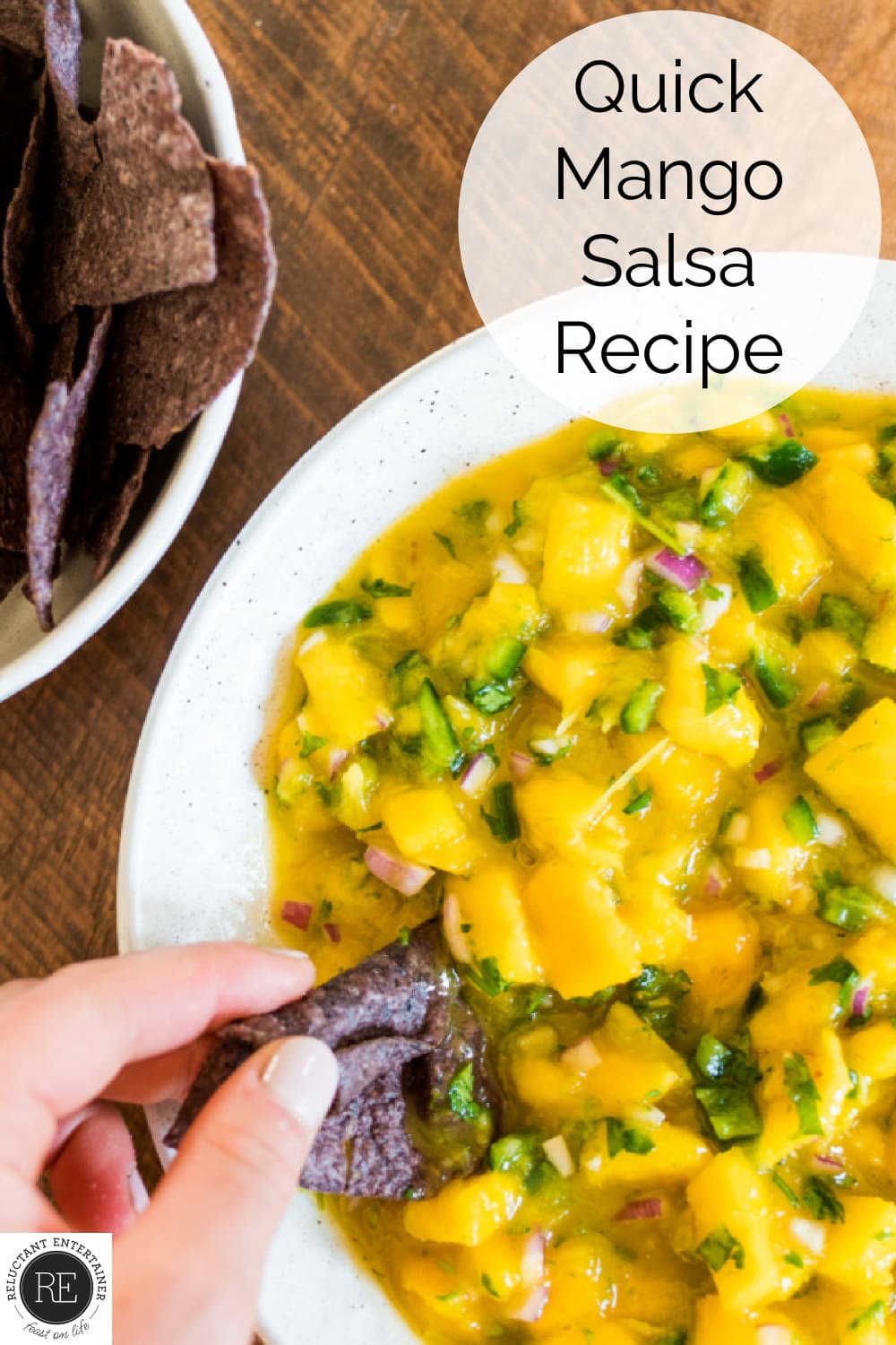 Quick Mango Salsa Recipe - Reluctant Entertainer