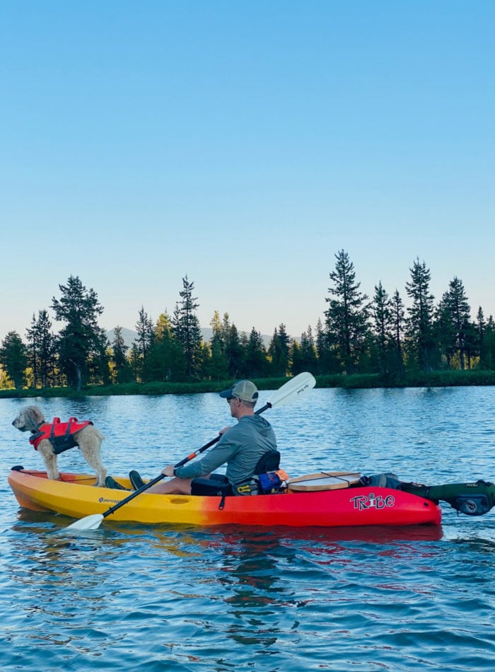 Kayak Charcuterie Board with Gyros - Reluctant Entertainer
