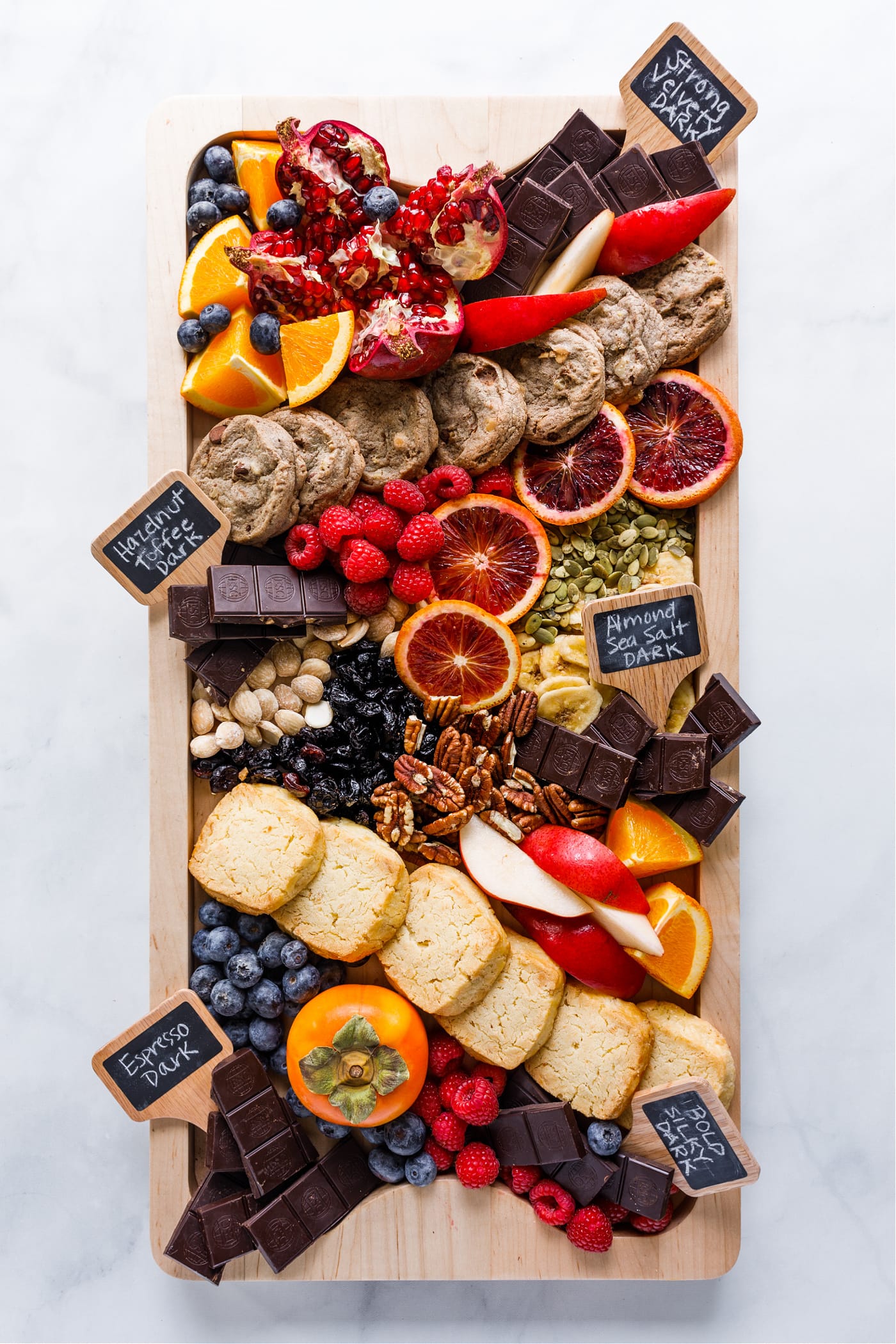 Holiday Chocolate Dessert Board - Reluctant Entertainer