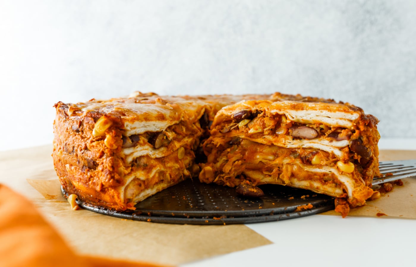 Chicken Mole Enchilada Pie - Reluctant Entertainer