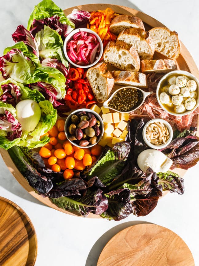 How to make an Italian Salad Board - Reluctant Entertainer