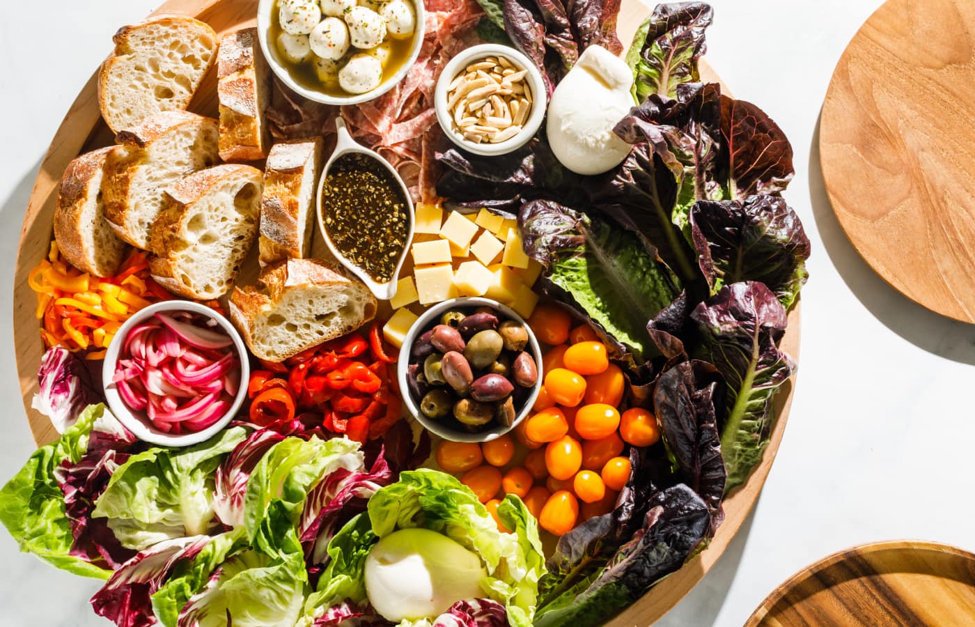 How to make an Italian Salad Board - Reluctant Entertainer