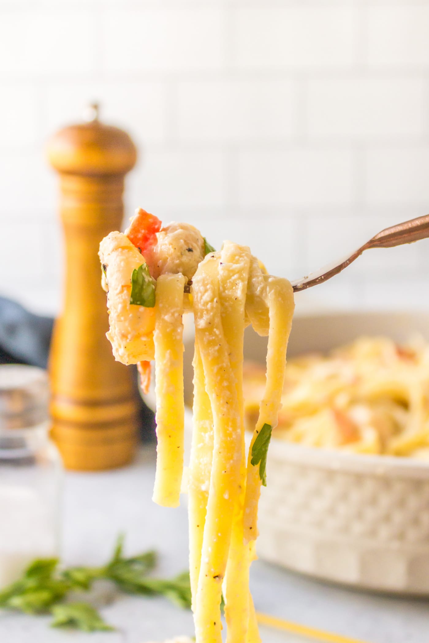 Seafood Alfredo - Reluctant Entertainer