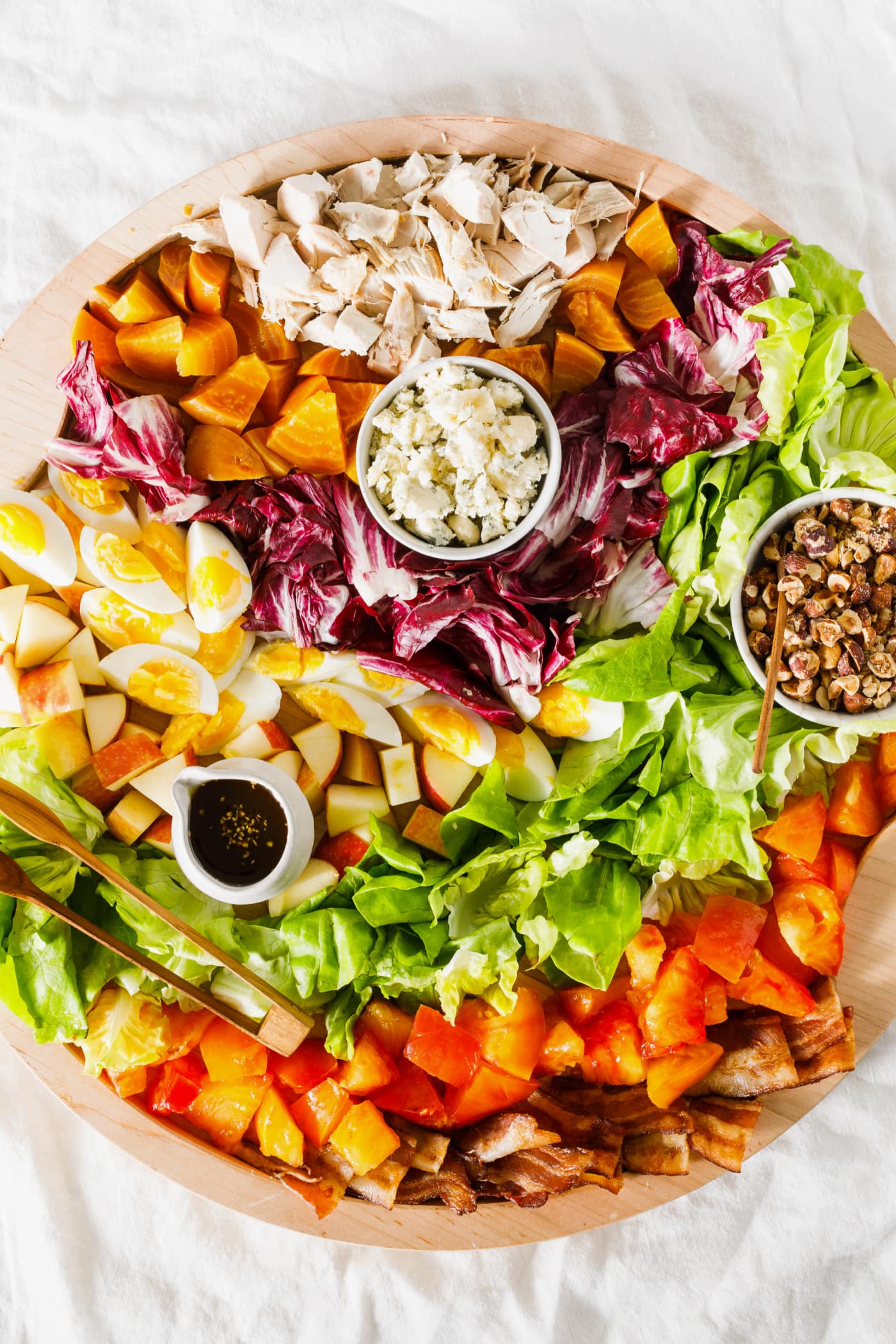 Fall Cobb Salad Board - Reluctant Entertainer