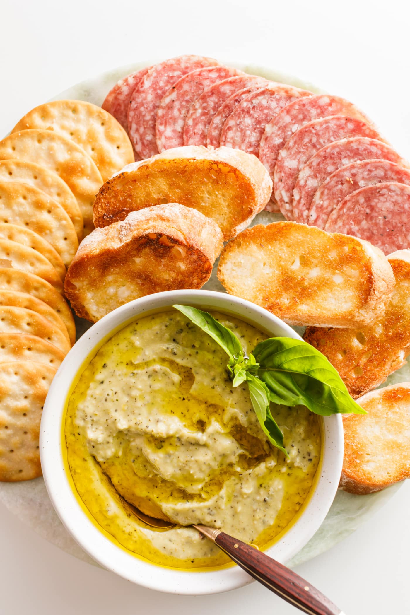 Pesto White Bean Dip - Reluctant Entertainer
