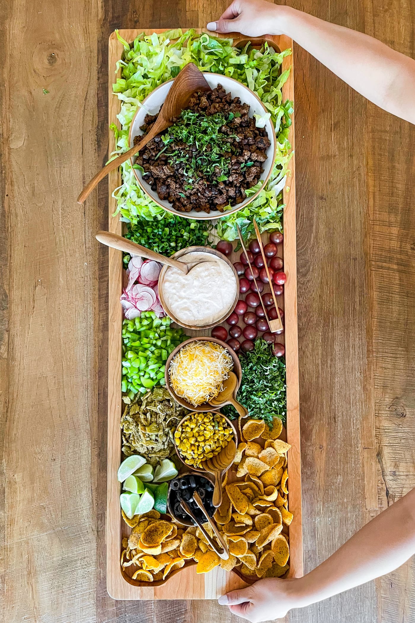 Best Taco Salad Board - Reluctant Entertainer