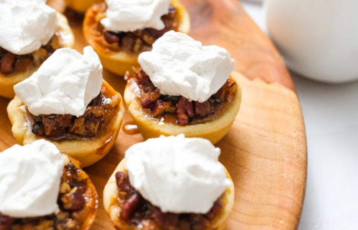 Mini Pecan and Pumpkin Tarts - Reluctant Entertainer