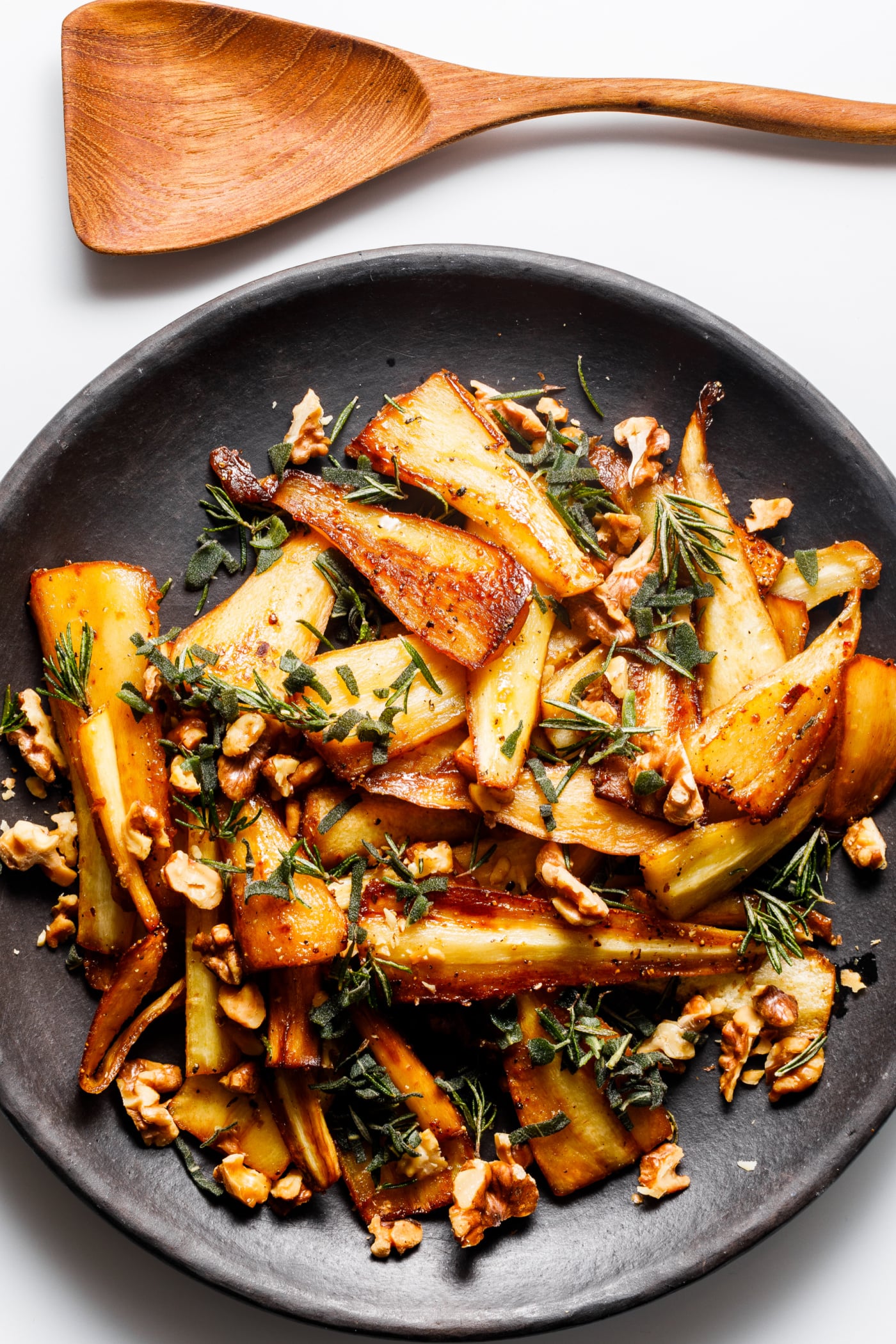 Fried Parsnips with Sage - Reluctant Entertainer