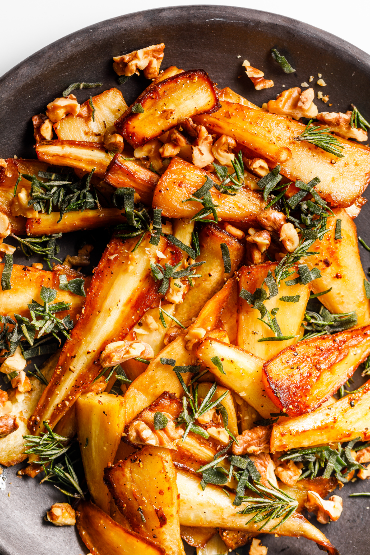 Fried Parsnips with Sage - Reluctant Entertainer