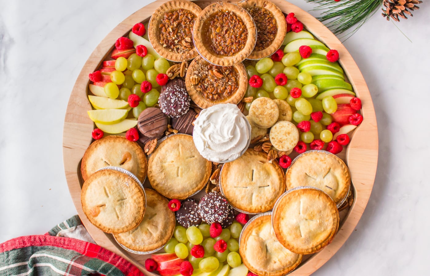 Winter Pie Dessert Charcuterie - Reluctant Entertainer