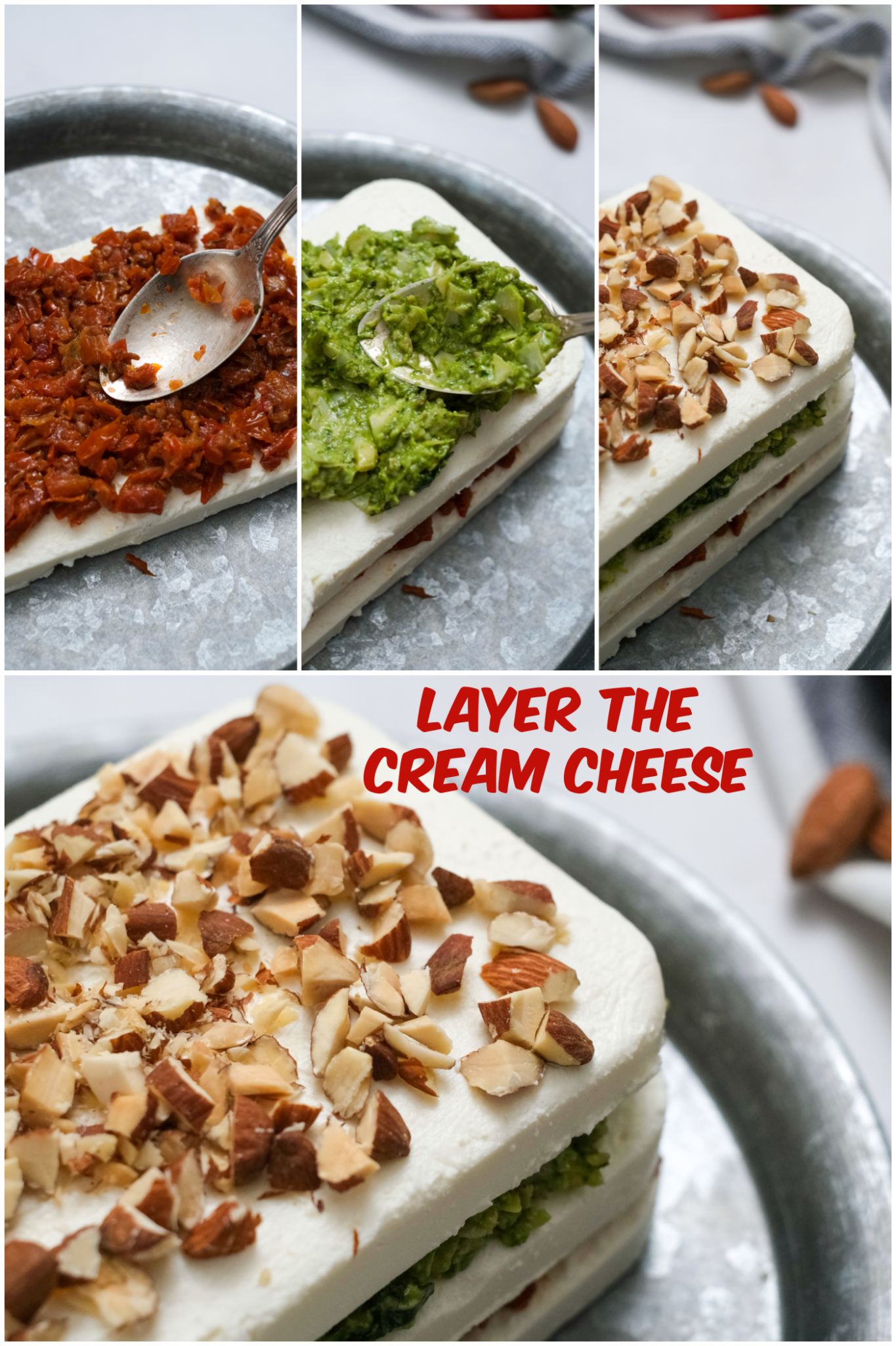 Layered Cream Cheese Spread - Reluctant Entertainer