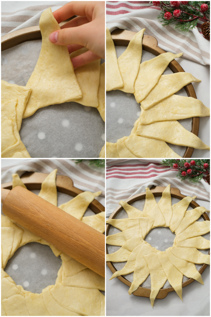 Spinach Dip Crescent Wreath - Reluctant Entertainer