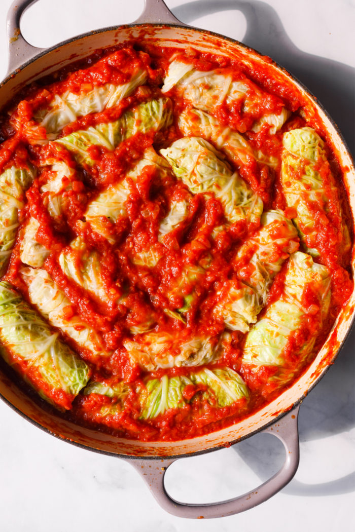 Pork & Squash Cabbage Rolls - Reluctant Entertainer