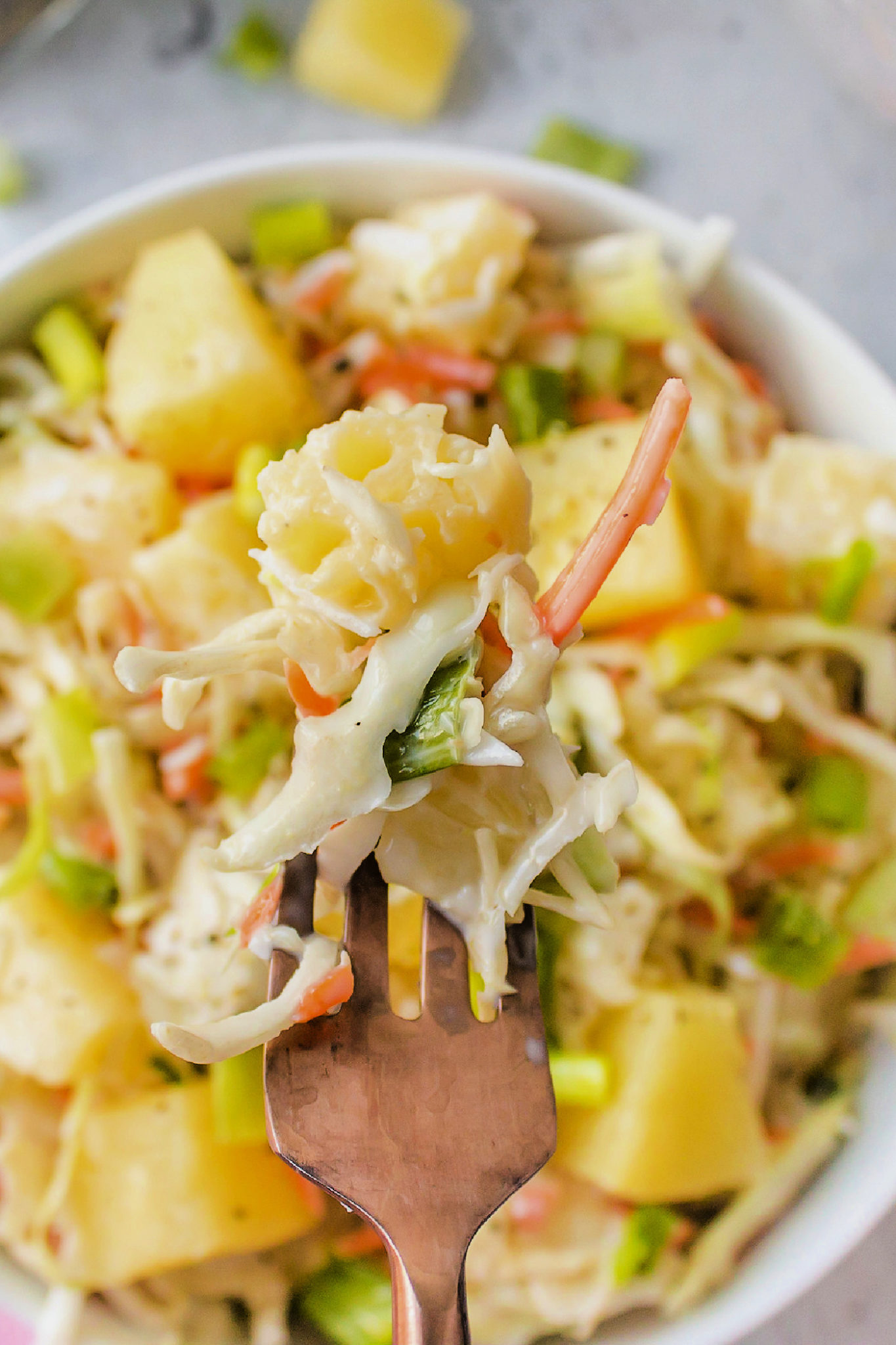Pineapple Coleslaw Recipe - Reluctant Entertainer