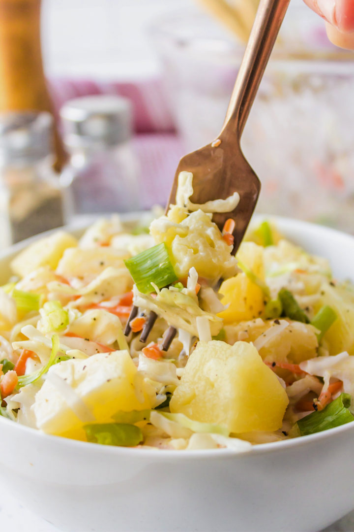 Pineapple Coleslaw Recipe - Reluctant Entertainer