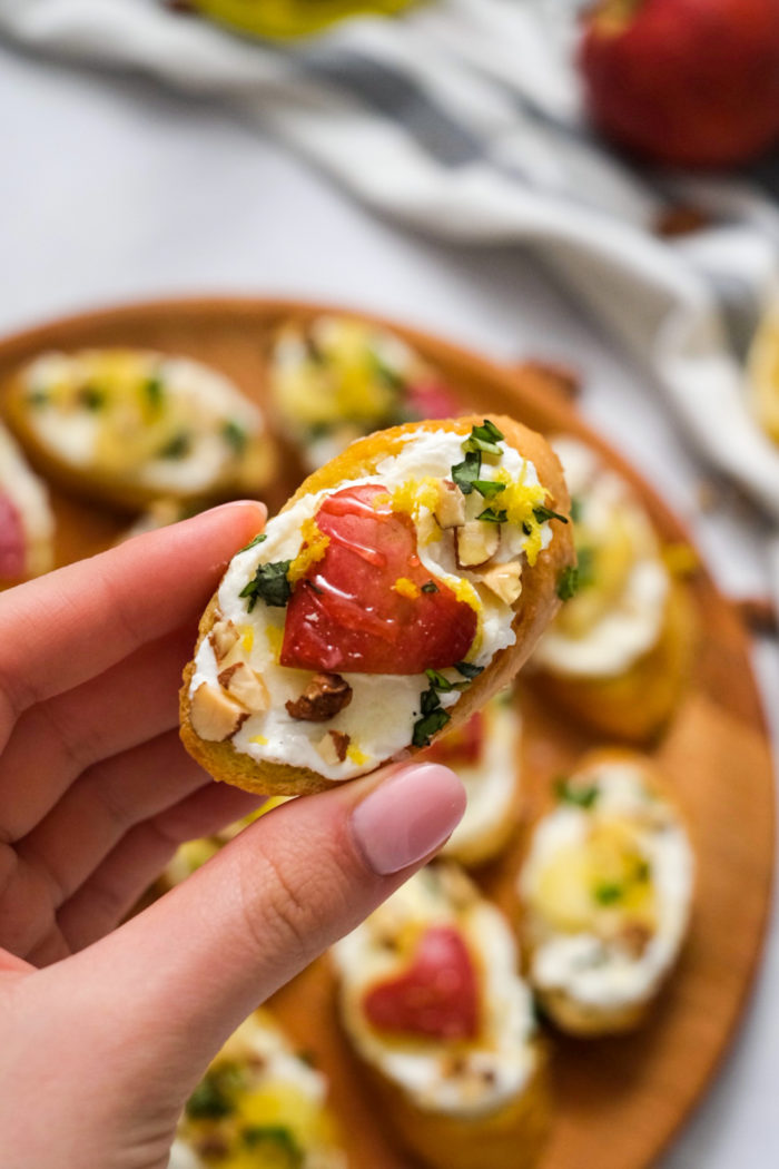 Whipped Ricotta Crostini - Reluctant Entertainer