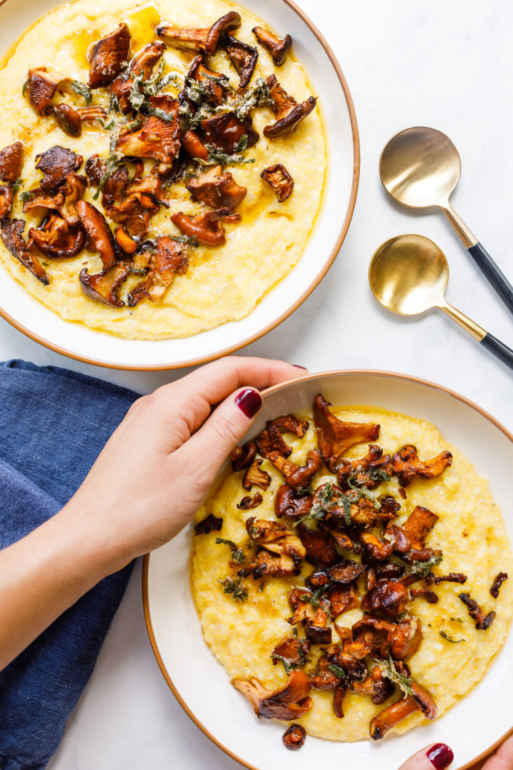 Mushroom Polenta - Reluctant Entertainer