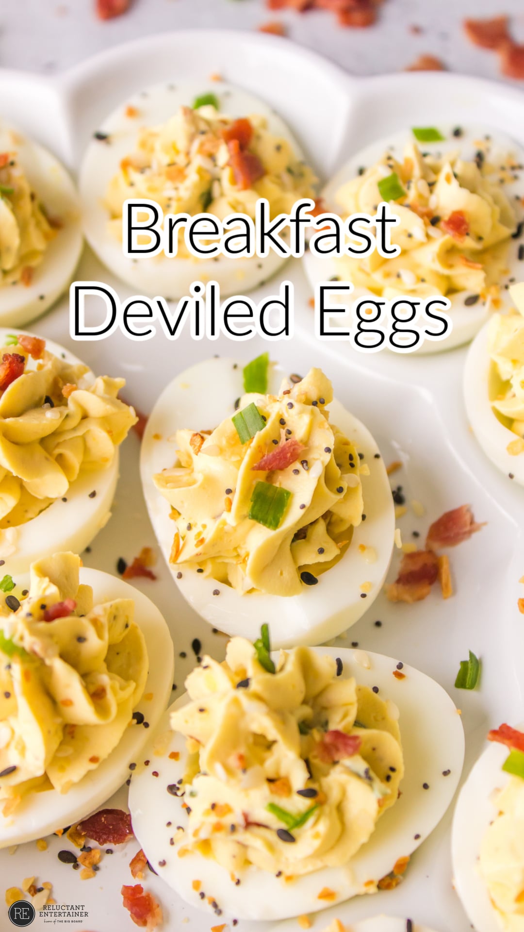 Breakfast Deviled Eggs - Reluctant Entertainer