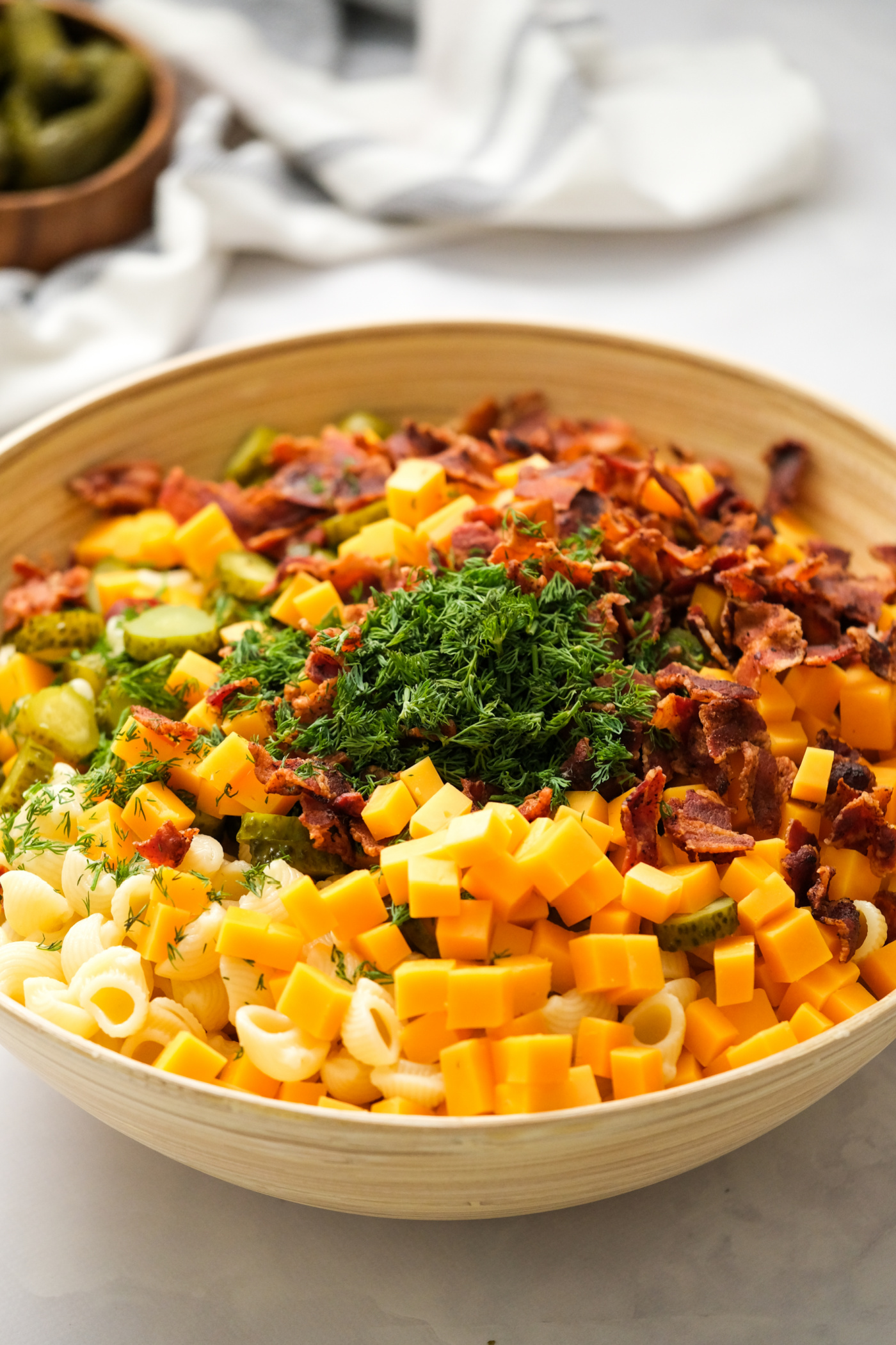 Dill Pickle Pasta Salad - Reluctant Entertainer