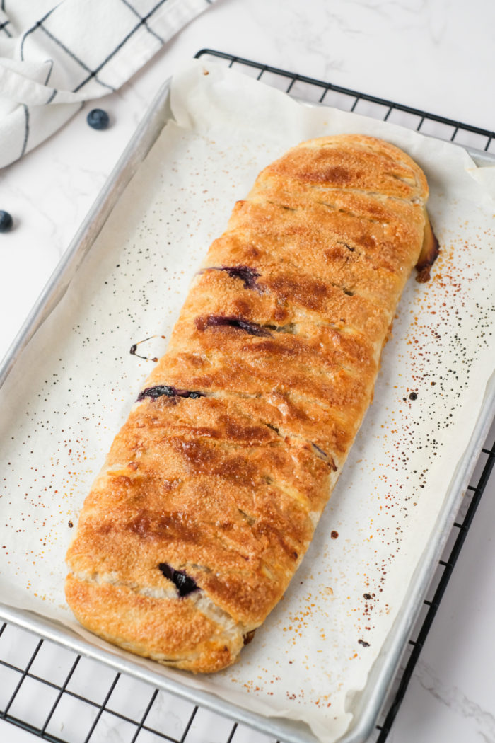 Flaky Blueberry Strudel - Reluctant Entertainer