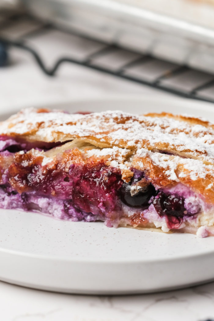 Flaky Blueberry Strudel - Reluctant Entertainer