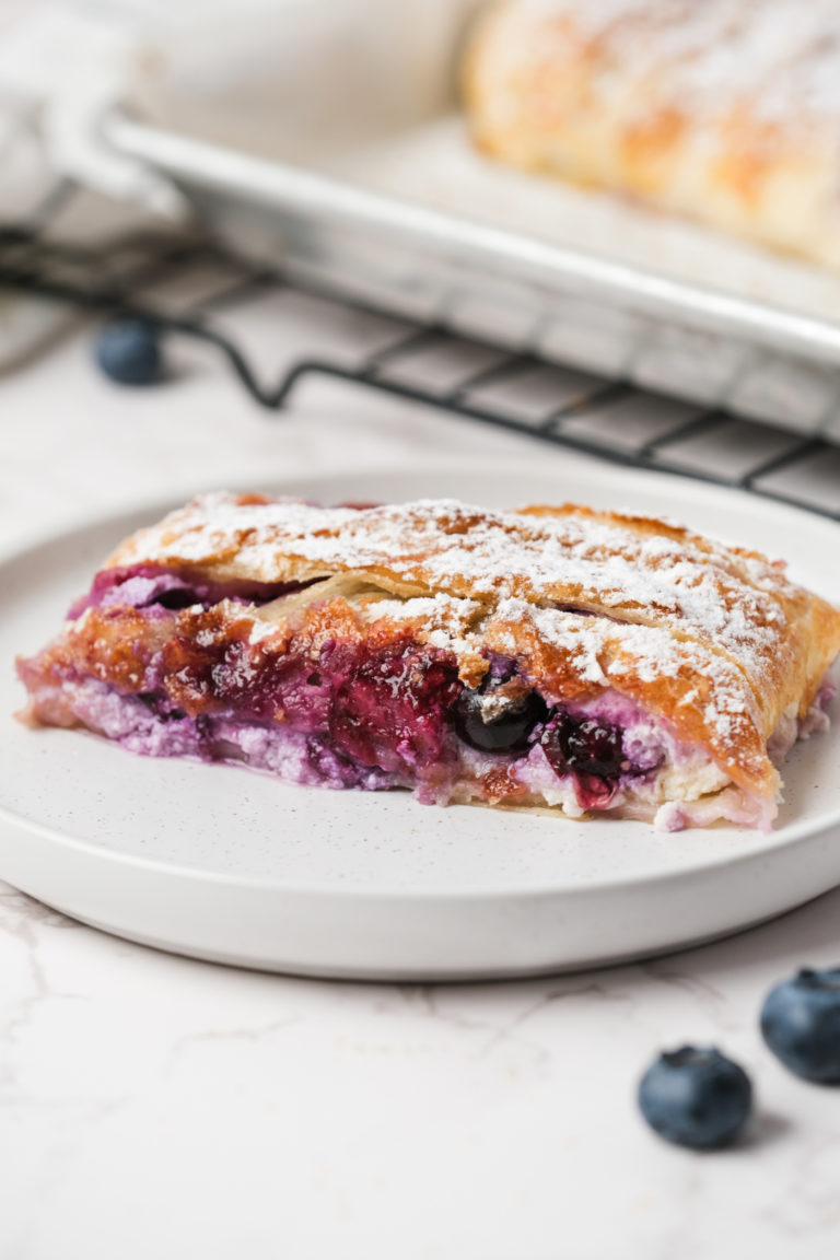 Flaky Blueberry Strudel - Reluctant Entertainer