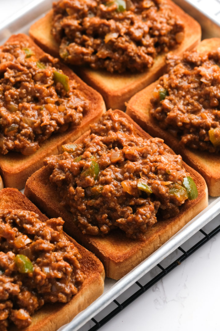 Texas Toast Sloppy Joes - Reluctant Entertainer