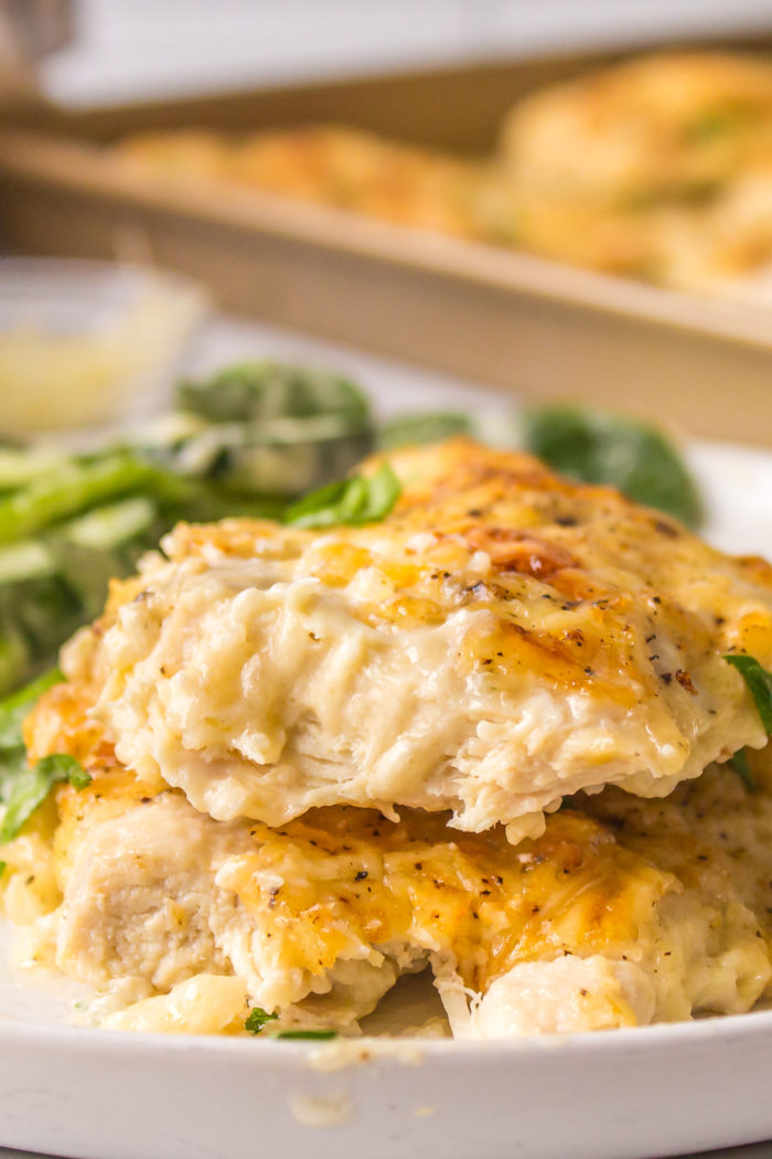 Mayo-Parmesan Crusted Chicken - Reluctant Entertainer