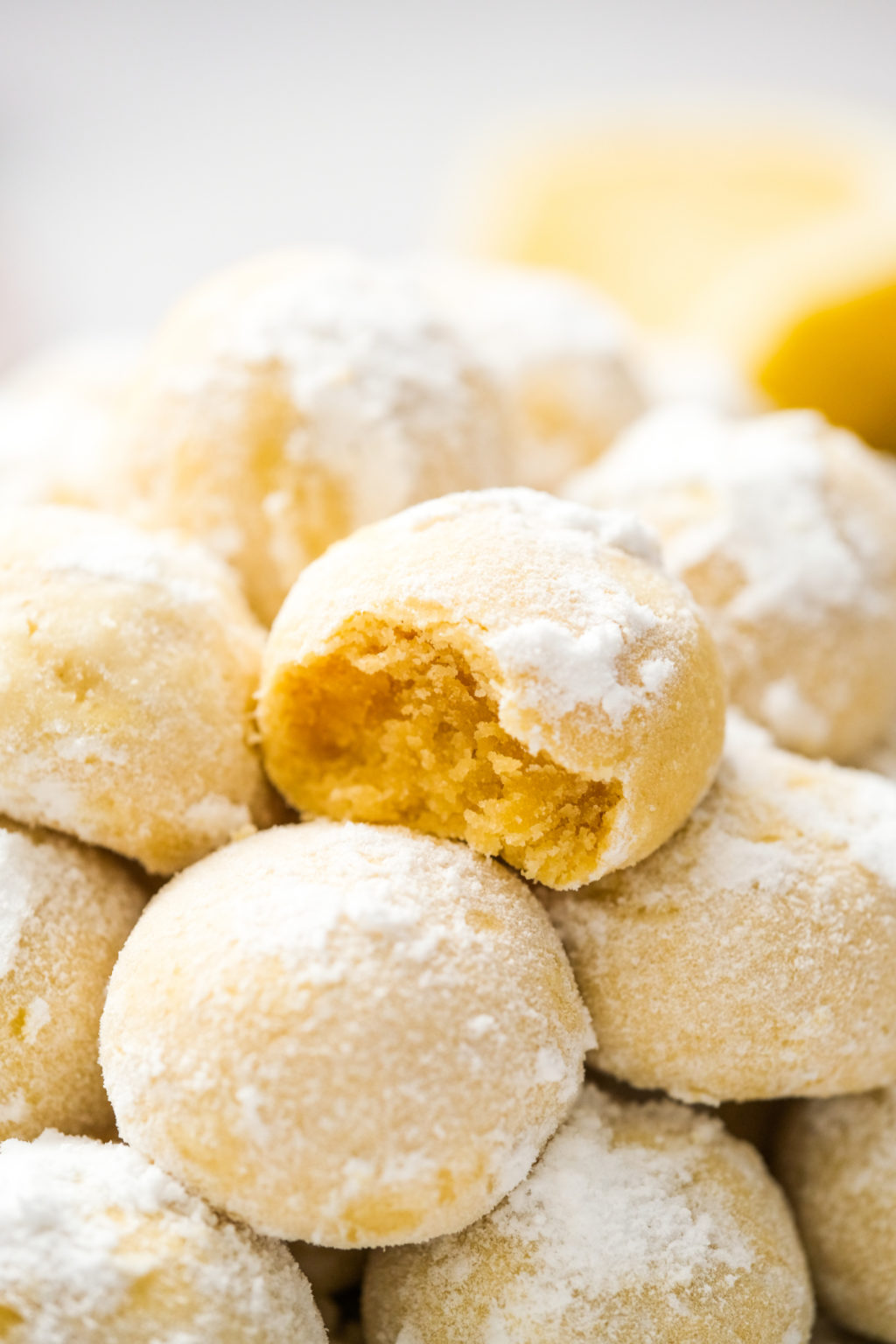 Lemon Powdered Sugar Cookies - Reluctant Entertainer