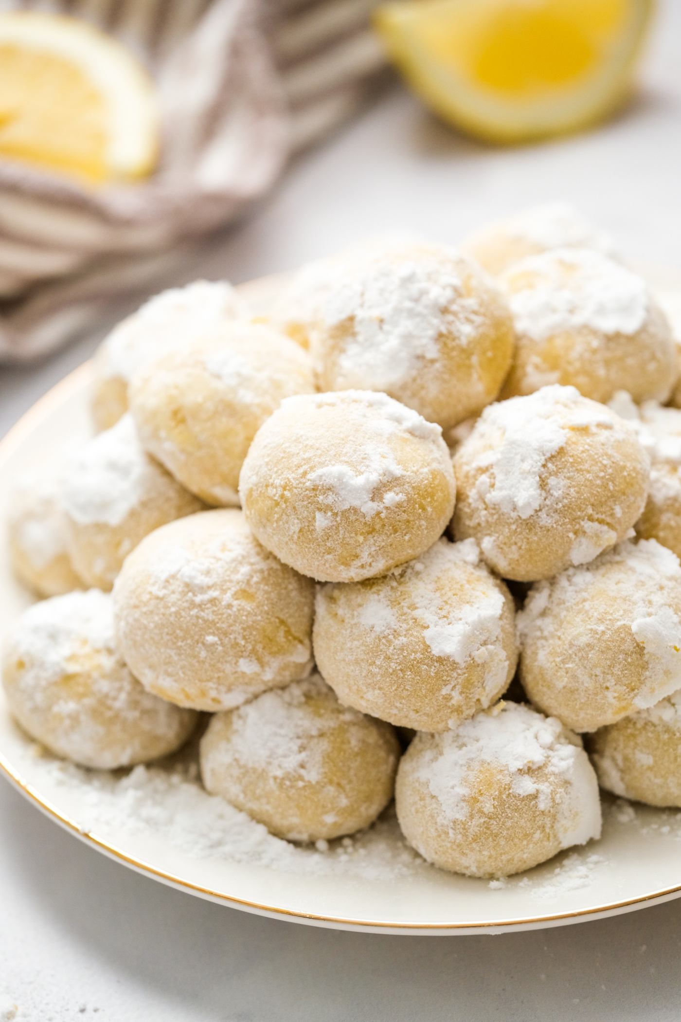 Lemon Powdered Sugar Cookies - Reluctant Entertainer