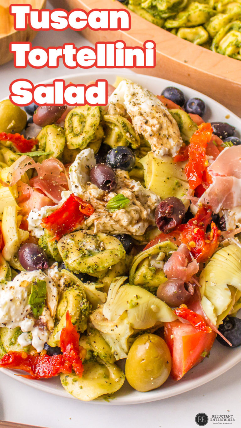 Tuscan Tortellini Salad Reluctant Entertainer