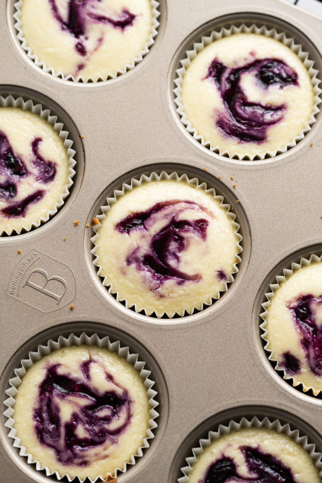 Mini Blueberry Cheesecakes - Reluctant Entertainer