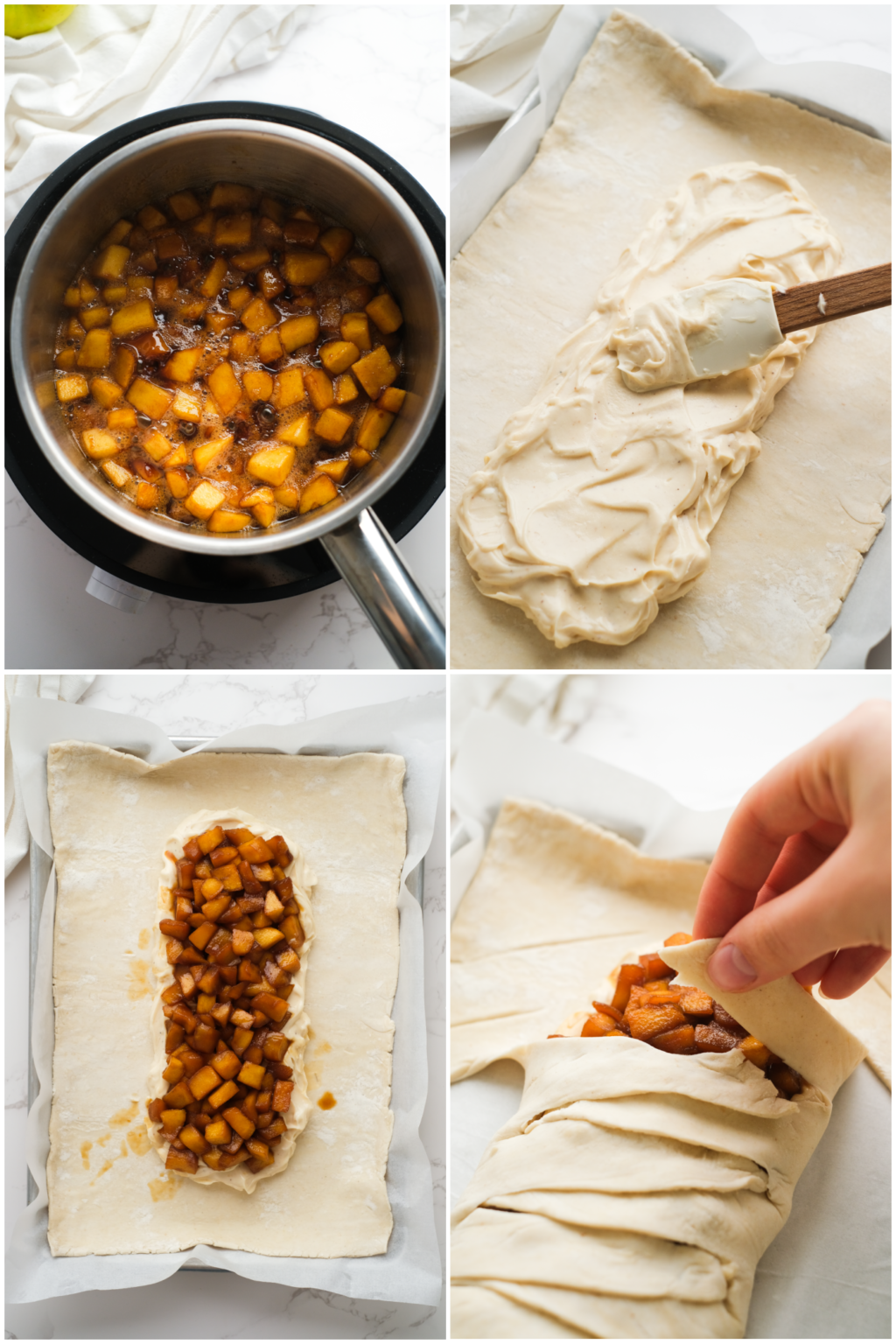 Apple Puff Pastry Braid - Reluctant Entertainer