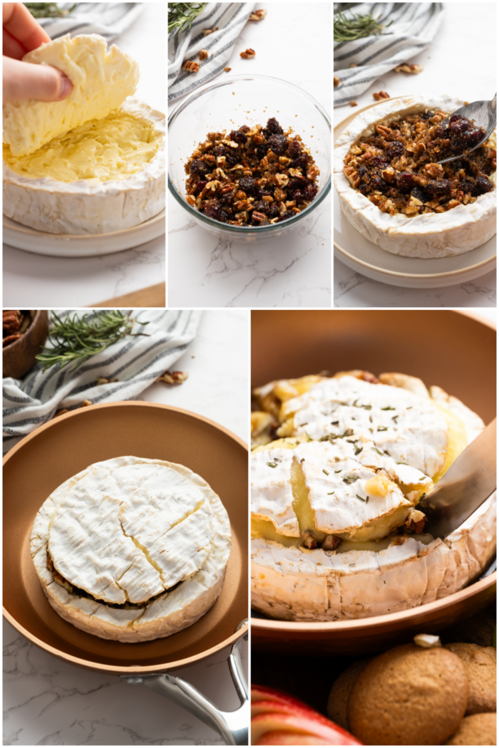 Brown Sugar Baked Brie with Pecans - Reluctant Entertainer