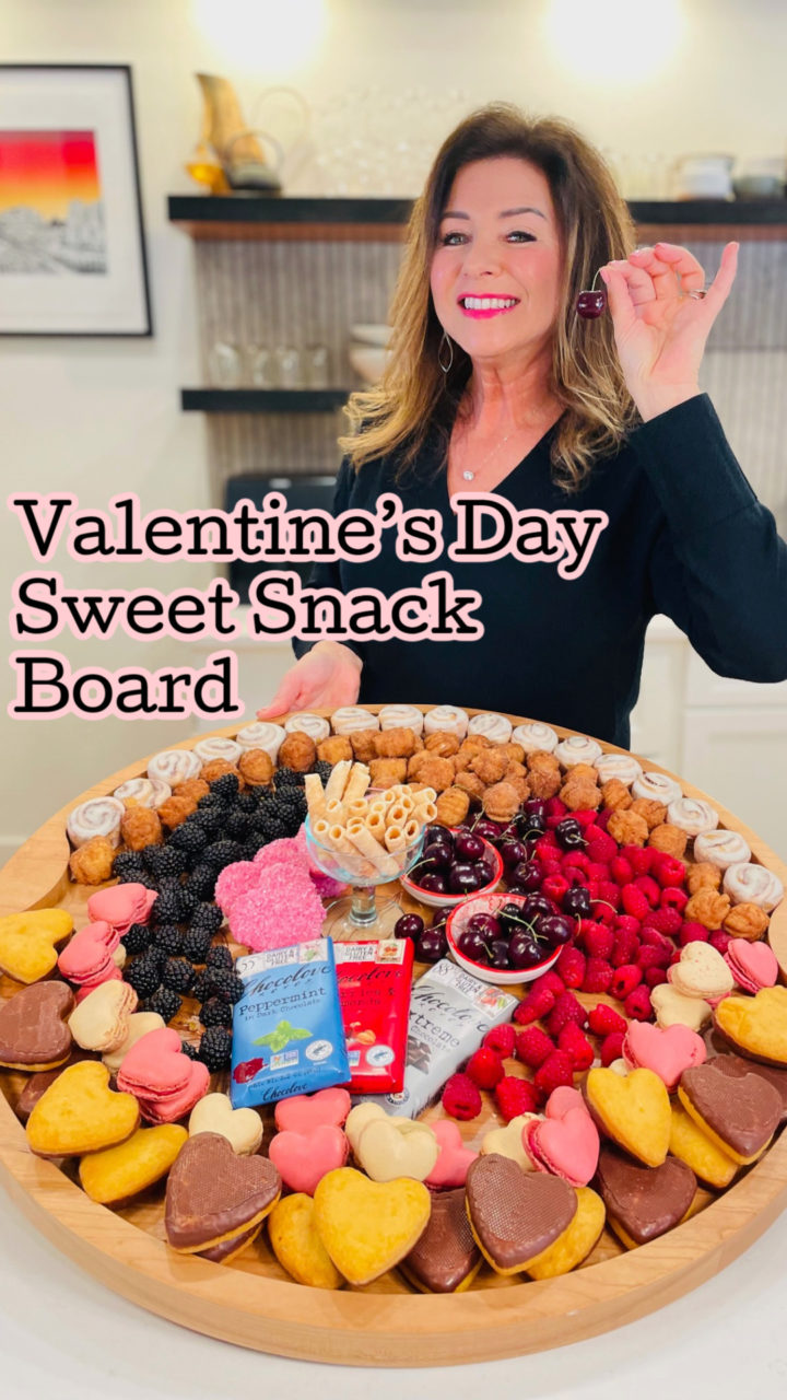 Valentine’s Day Sweet Snack Board - Reluctant Entertainer